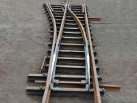 China Single Turnout, Railway Turnout Switch, Left-hand & Right-hand Turnout, Frog Number Track Branching Equipments, Railroad Train Track Diverging, Heavy Duty Industrial Rail Transport for sale