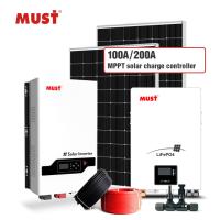 China PV3900 Series 8KW 10KW 12KW Off-Grid Solar Inverter 48V Low Frequency Pure Sine Wave 100A 200A MPPT Solar Charger LCD Display WiFi Monitor Support Parallel Lithium Battery Generator 250V PV Input for sale