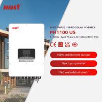 China PH1100 US Series 5KW 6KW 8KW 10KW Split Phase Hybrid Solar Inverter AC 120V/240V 48V Battery 220A Charge Discharge 10Pcs Parallel Diesel Generator 100% Unbalanced Load IP66 On/Off Grid for sale