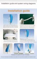 China SR-S01 100W Small Wind Turbine Generator,12V/24V,Aluminum Alloy Blades,IP65,Electromagnetic Brake,For Home Wind Power Generation for sale