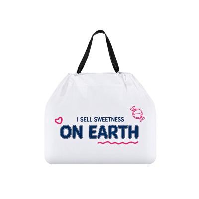 China Disposable EVA Plastic Takeaway Custom-made Thickened Drawstring Bag Spot Light Food Snacks Catering Sichuan Origin for sale