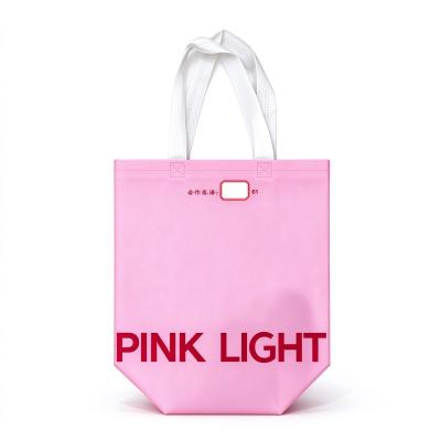 China Custom Logo Fashion Reusable Shopping Non-woven Bag Premium Luxury Advertising Style Designer Bags Handle Handbag for Boutique for sale