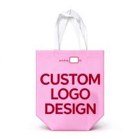 China Custom Logo Fashion Reusable Shopping Non-woven Bag Premium Luxury Advertising Style Designer Bags Handle Handbag for Boutique for sale