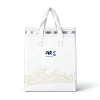 China Milk Tea Beverage Insulation Takeaway Bag Non-Woven Aluminum Foil Single/Double Cup Hand Length Handle Customizable for Catering for sale