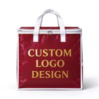 China Aluminum Foil Insulated Food Bag EPE Foam Lining Foldable Reusable Thermal Lunch Bag Keep Warm Cold for Picnic Camping Wholesale for sale