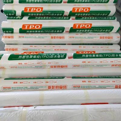 China Fully Adhered TPO Waterproof Membrane 1.5mm For Renovation Of Old Steel Roofs for sale