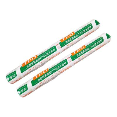 China High Polymer TPO Waterproof Membrane Sheet Weldable  With High UV Resistance Reinforce for sale