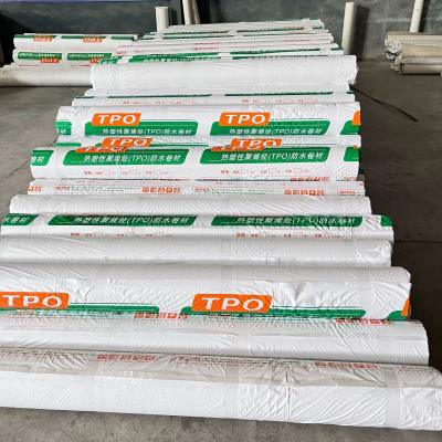 China Smooth Version 1m Or 2m Width Thermoplastic Membrane Roofing Easy To Install And Maintain for sale