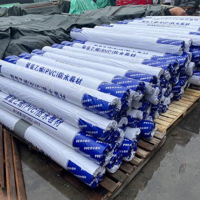 China Waterproof White Pvc Roofing Membrane 20m Length 1.2mm Or 1.5mm Or 2.0mm Chemical Resistance for sale