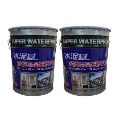 China Grey Crystalline Waterproofing Coating Time Excellent Waterproofing Ability for sale