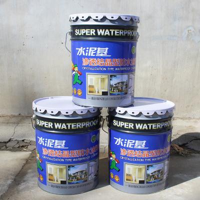 China Grey Crystalline Waterproofing Coating Non Curing Low VOC 24 Hours Drying Time for sale