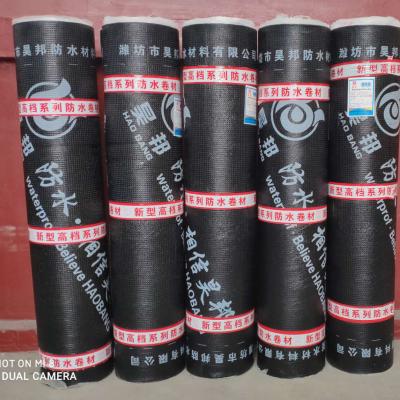 China Waterproof Sbs Modified Membrane Roll 4mm Thick With A Large Elongation Rate For Basement Roof for sale