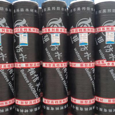 China Black Hot Melt  Modified Bitumen Roofing Membrane 2 Ply Sbs Roofing 10m Length for sale
