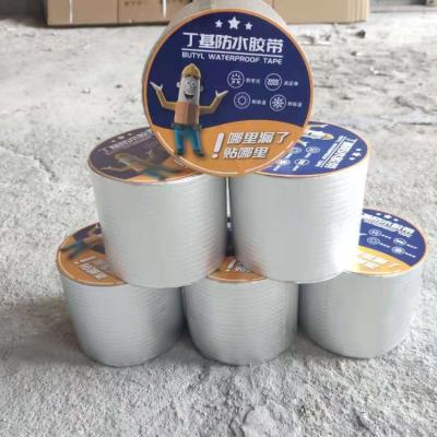 China HAOBANG Black Butyl Rubber Waterproof Membrane Roll High Bond Strong Tensile for sale