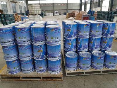 China Blue Polyurethane Waterproof Coating For Bldg Basements Easy Construction Sprayable for sale