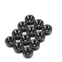 China NdFeB Magnet Round Counterbore Special Shape Black Epoxy Coating Grand N42 magnet SST test over 96 hrs for sale