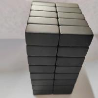 China NdFeB rare earth magnet high performance shape square black epoxy coating strong magnet for sale