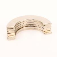 China NdFeB rare earth magnet shape arc three-layer NiCuNi coating strong magnet for sale