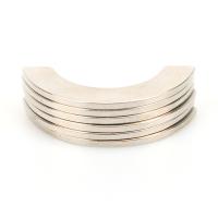China NdFeB rare earth magnet shape arc three-layer NiCuNi coating strong magnet for sale