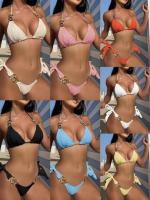 China Sexy Chain Swimming Suits Bikini Drawstring Elegant Sexy Bathing Suits For Women for sale