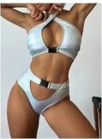 China 2 Piece High Waisted Bathing Suits Luxury Metal Two Piece Bathing Suits Sexy for sale