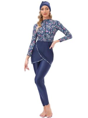 China Womens Beach Islamic Swimming Suit Ladies Conservative Swimwear Burkini for sale
