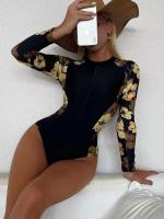 China Three Piece Islamic Swimming Clothes Conservative Women'S Burkini With Chest Pad Cap for sale