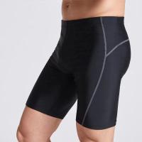 China Anti Embarrassment Mens Black Swim Trunks Five Minute for sale