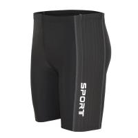 China Anti Embarrassment Gym Swim Shorts Five Minute Mens Swim Training Shorts for sale