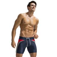 China Waterproof Mens Swimming Trunks Color Matching Boxer Beach Swimming Trunks for sale