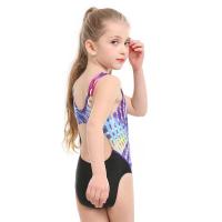 China Professional Girls Swimming Suits Children One Piece Swimming Suit Training Triangle for sale