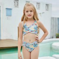 China Fish Digital Printing Children'S Swimming Suits Split Cute Girl Swimsuit Bikini for sale
