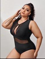 China Hollow Extra Large Swimsuits Backless Black Sexy Bikini for sale