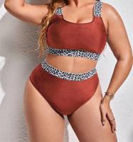 China Black Sexy Large Size Ladies Swimwear Gauze Swimsuits 2 Piece Plus Size for sale