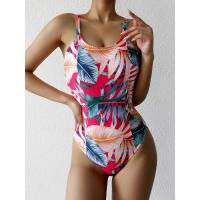 China one pieces ,Rainbow colour Sexy full Size Ladies Swimwear ,nylon fabric for sale