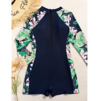 China Black Elastic Function Sport One Piece Swimsuit Printing Colour for sale