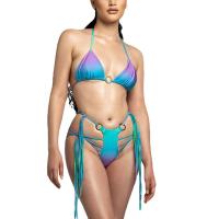 China Women Split Sexy Two Piece Swimsuit Steel Plate Summer Hottest Bikini Swimsuits for sale