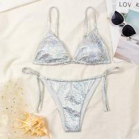 China silver Color Special Fabric Ladies   Swimming Suits Bikini Split Tight And Durable Women’S Swimsuit UPF 50+ function for sale