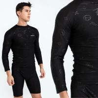 China Shark Like Skin Two Piece Mens Swimsuit Boys' Surf Suit Mens Two Piece Bathing Suit for sale