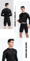 China Shark Like Skin Two Piece Mens Swimsuit Boys' Surf Suit Mens Two Piece Bathing Suit for sale