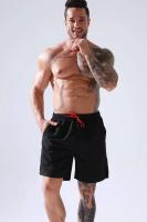 China Solid Color Mens Swimwear Shorts Waterproof Swim Shorts Beach Wear For Men for sale