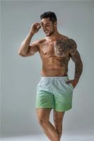 China Gradient Beach Wear Shorts Men Casual Five Point Mens Designer Swim Trunks for sale