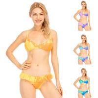 China Yellow  green  pink  colour  Swimsuit Fashion Split white with UPF 50++ sunprotection function new style summer bikini for sale