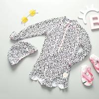 China Rainbow Printed Girls' Swimming Suit Bikini Girl Swimming Skirt With Cap Summer Bikini for sale
