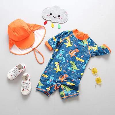 China Gradual Blue Boys Swimwear Sets Split Lively Outdoor Children'S Swimsuit  SPF50+ for sale
