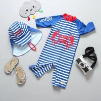 China Nylon Polyamide Boys' Swimsuit Set SPF50+ Younger Boys Swimwear Swimming Cap for sale