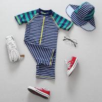 China UPF50+ Boys Swimwear Sets 3-13 Years Old Long Sleeve Boy Swimsuit Handsome for sale