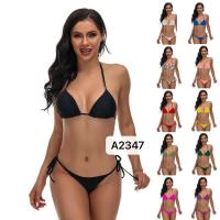 China Striped Ruffles Vacation Swimsuit Bikini Sexy Comfortable In Stock The New Type Europe Durable for sale