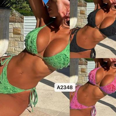 China Floral Swimwear For Beach Occasion Sexy Fashion Ladies In Stock Backless High Elastic Waterproof for sale