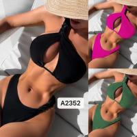 China Sexy Swimming Bikini Ladies' The New Type Pure Color Backless Durable Waterproof Moisture-Permeable for sale